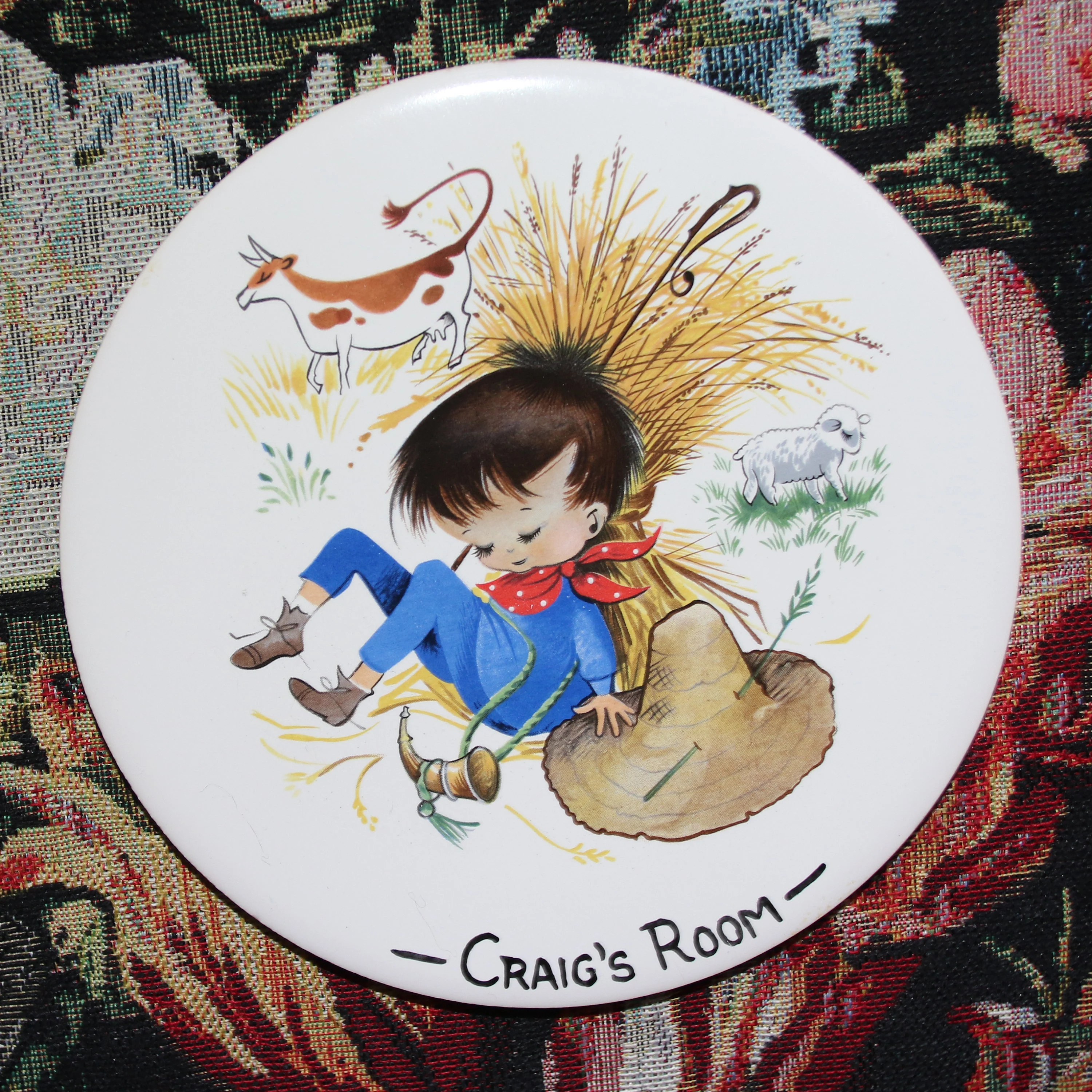 Preloved Craig's Room Sign, Door Tile, Nursery Door Tile | Tasmanian ...