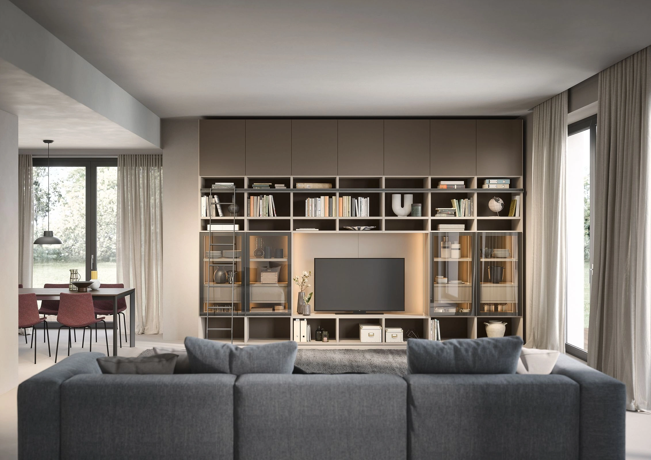 Smart Solutions for a Modern Media Wall With Storage