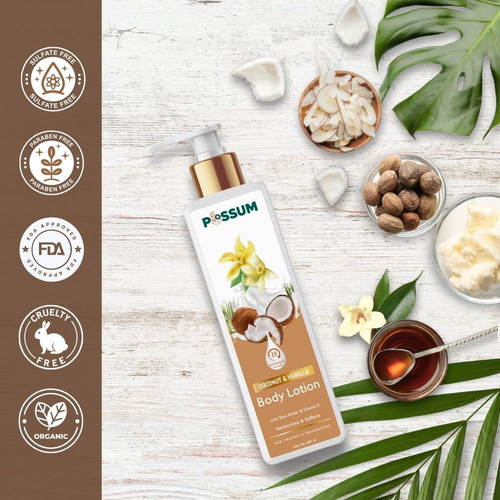 Possum Body Lotion | Coconut & Vanilla | 200ml | Merinest