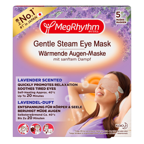 MegRhythm Gentle Steam Eye Mask (Lavender Scent) - Pack of 5 ...