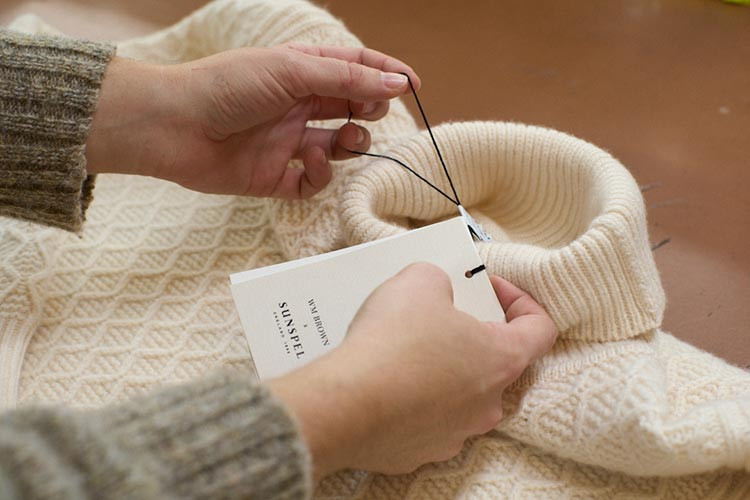 The Aran Roll-Neck Sweater: Sunspel x WM Brown Project Collab