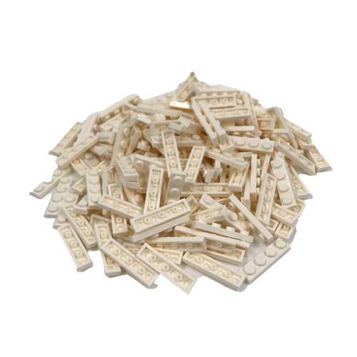 1x4 plate wit (100 st.) | SmallBricks