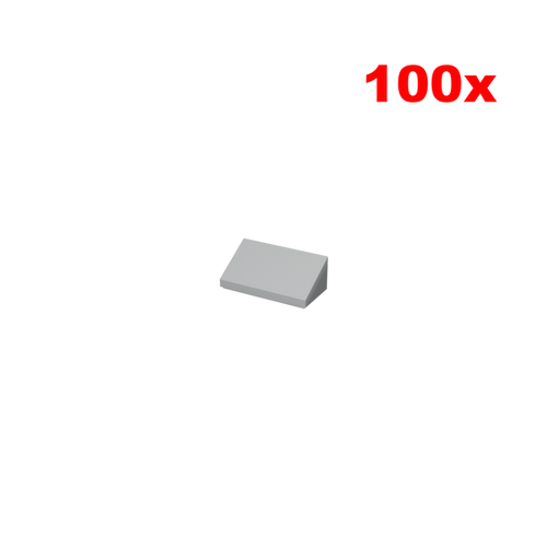 Dakpan 1x2 slope 30 wit (100 st.) | SmallBricks