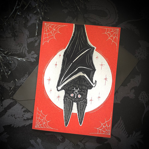 Halloween Bat Greeting Card | Bat in Your Belfry