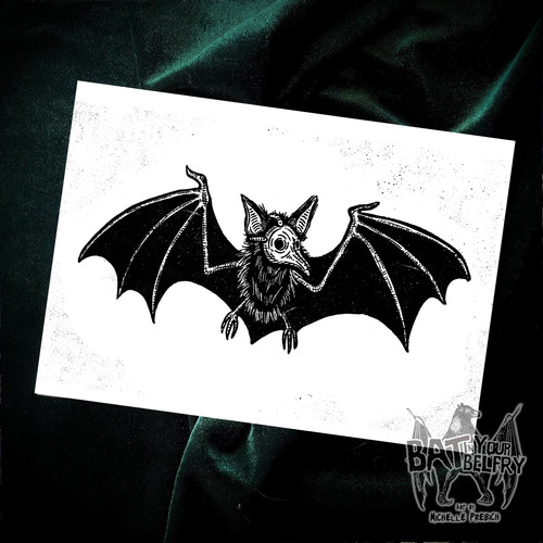 Plague Bat Fine Art Print | Bat in Your Belfry