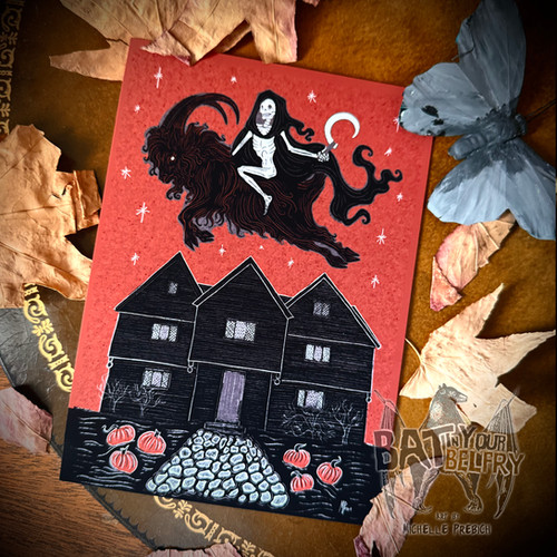 The Witch House Fine Art Print | Bat in Your Belfry