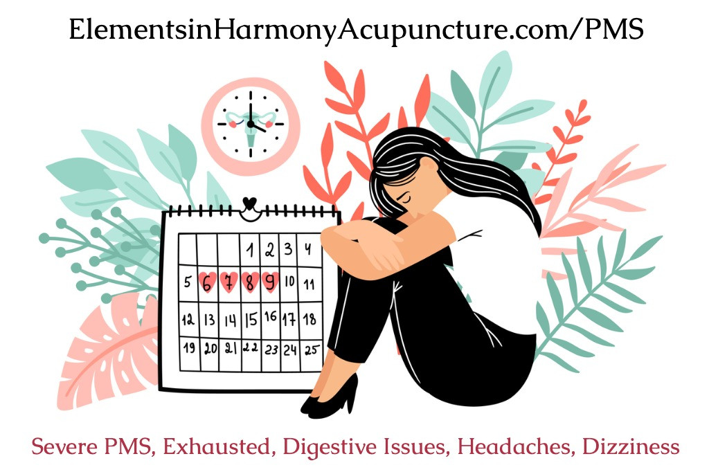 PMS, Exhaustion, Indigestion, Headache, Dizzinezz | Elements in Harmony ...