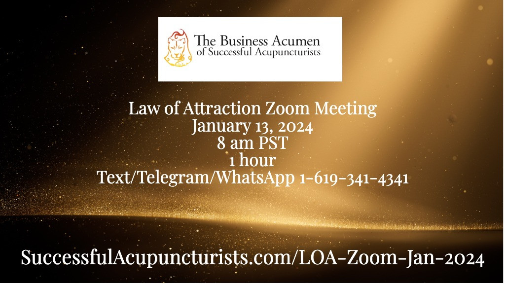 LOA Zoom January 13 & Under Promise Over Deliver Zoom February 10 | The ...