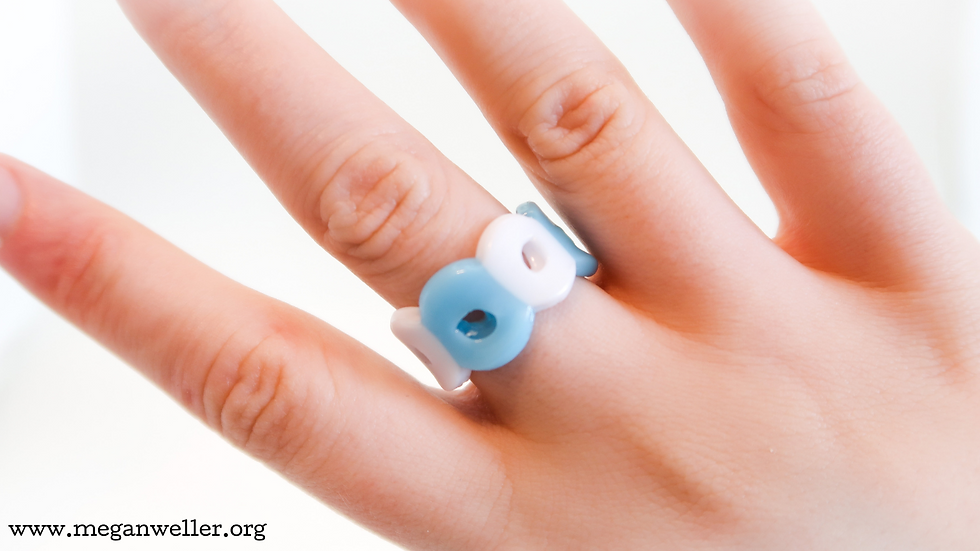 DIY Melted Pony Bead Rings using a HAIR STRAIGHTENER!