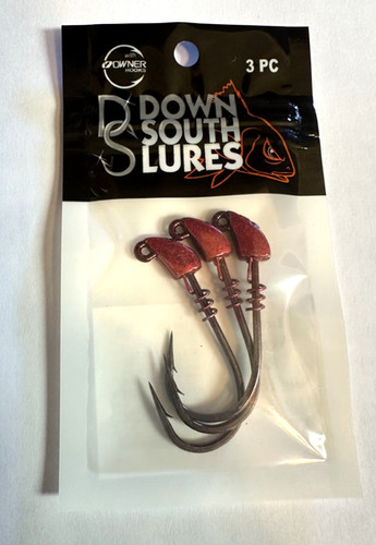 DSL Jig Head - 3/0-1/8 oz - Blood Red Sheen | Down South Lures