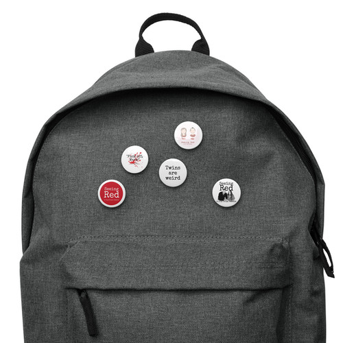 Set of Pin Buttons | Seeing Red A True Cr