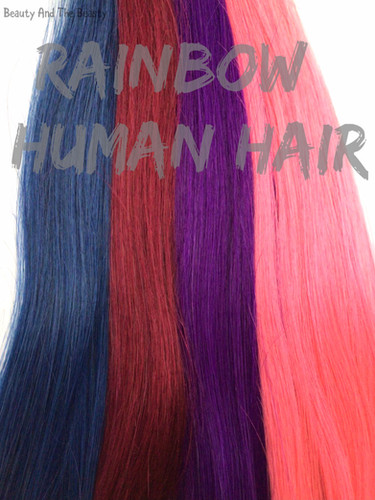 Rainbow human hair | beauty & the beasty