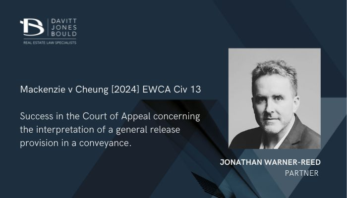 Mackenzie v Cheung and Infinity