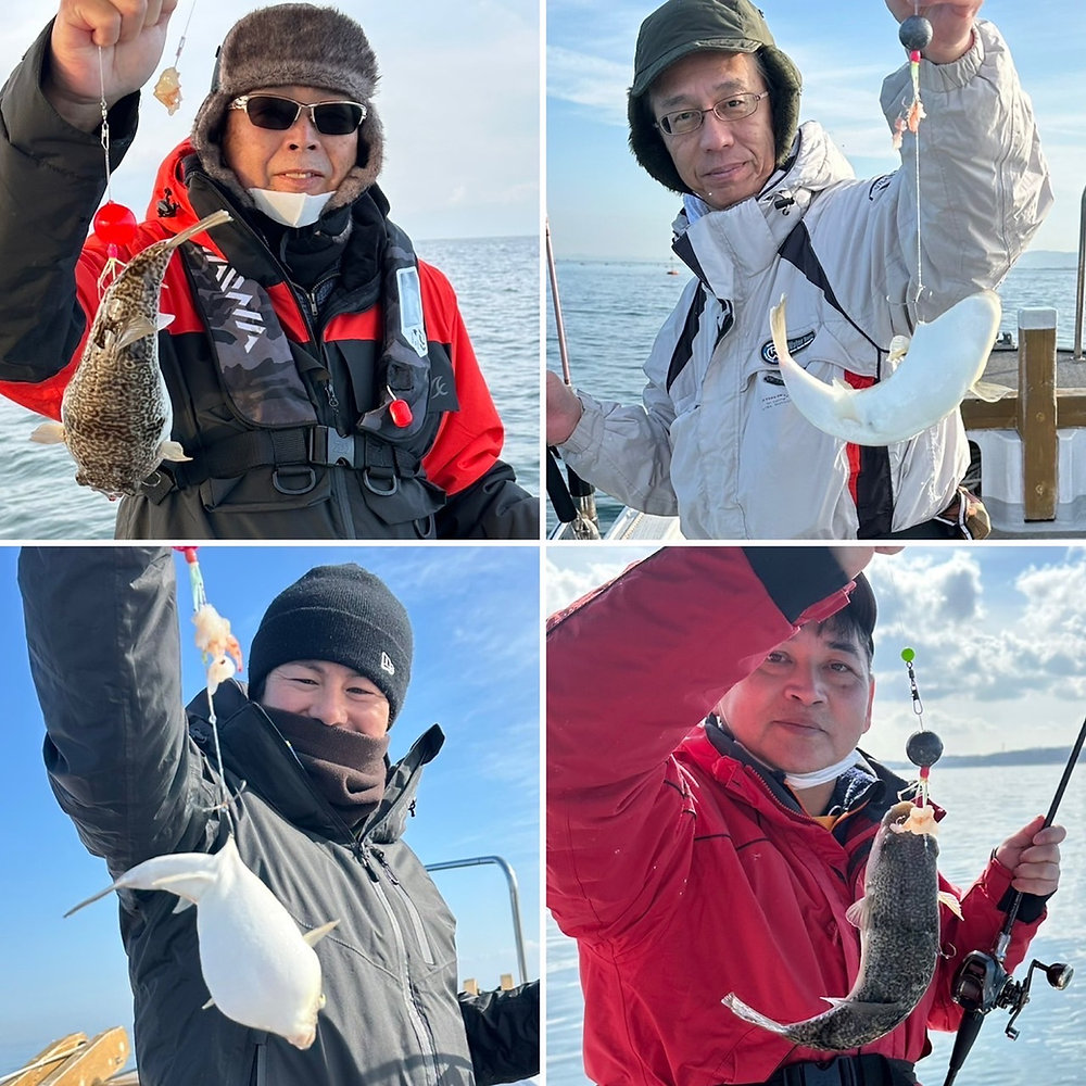 ショウサイフグ】船中21福・リリース4福・竿頭6福・リリース2