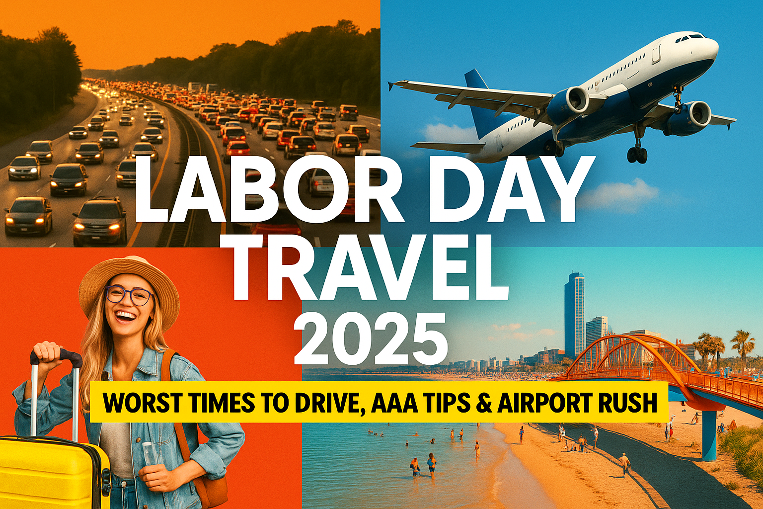 Labor Day Travel 2025: Worst Times to Drive, AAA Tips & Airport Rush