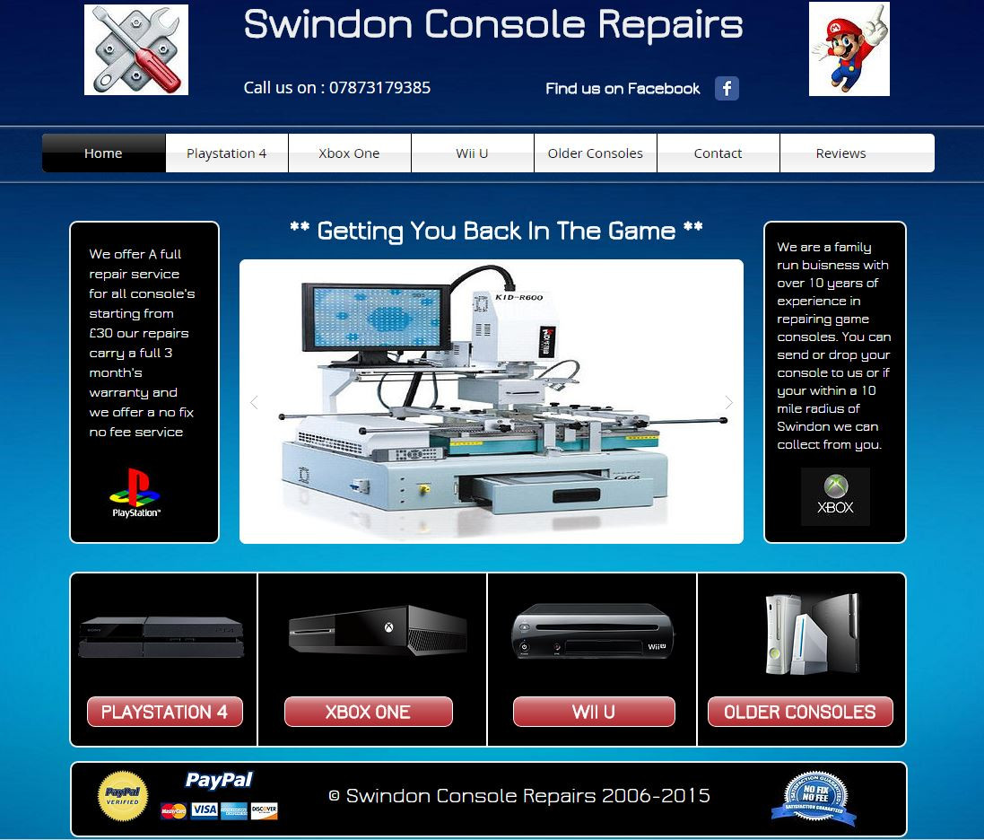 Game Console Repairs PS4 repairs - Xbox One repairs - Wii U repairs