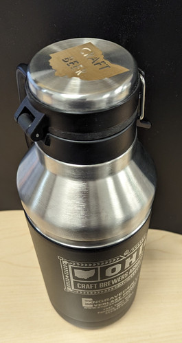 Stainless Steel Double Wall 2 Liter rugged growler | Engraved In Usa Llc