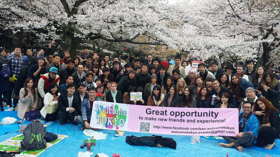 🌸OSAKA 花見🌸Hanami Picnic International Party Fun Chat Drinks🎁Free Shot ...