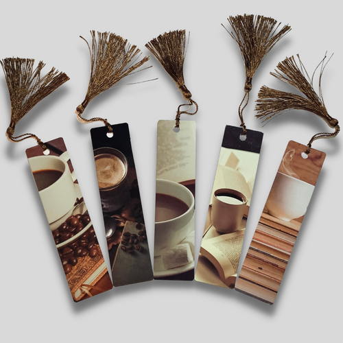 Coffee Bookmarks | Metal Bookmarks for Coffee Lovers | GraphicDesignbyPam