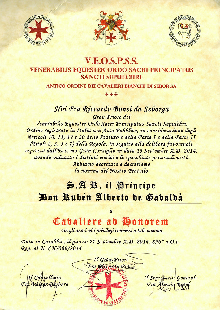 Venerabilis Equester Ordo Sacri Principatus Sancti Sepulchri