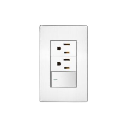 PLACA CORDOBA APAGADOR Y TOMACORRIENTE DOBLE 4638 SANTUL | Central ...