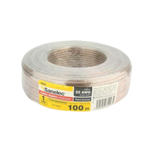 CABLE P/BOCINA 22AWG TRANSPARENTE 1093 SANTUL | Central Ferretera