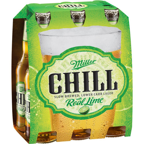 MILLER CHILL WITH LIME BOTTLES 330ML | Bottle-O Bros