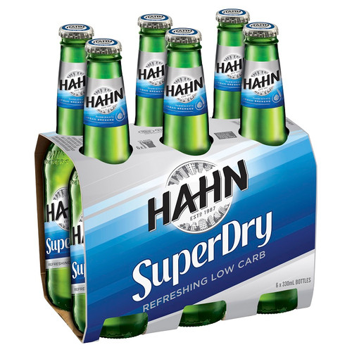 HAHN SUPER DRY BOTTLES 330ML | Bottle-O Bros