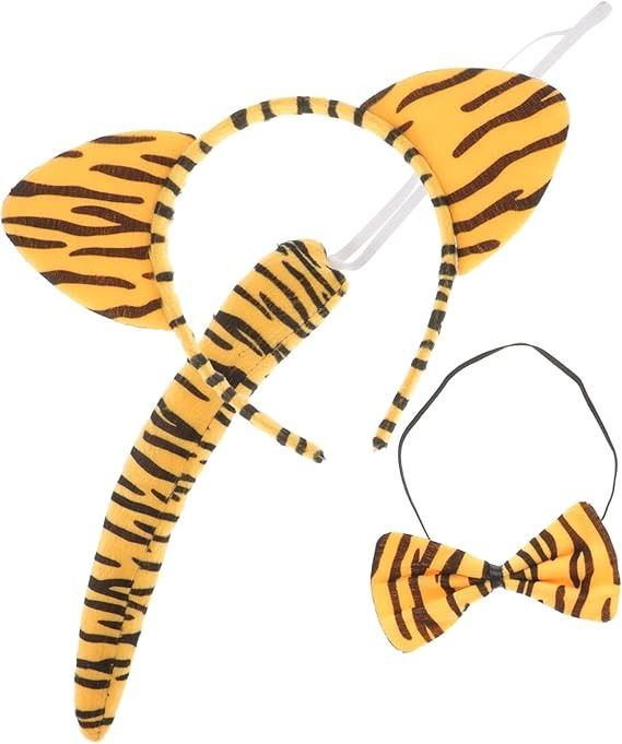SET OREJAS TIGRE ANIMAL PRINT | fiestaycarnaval.com