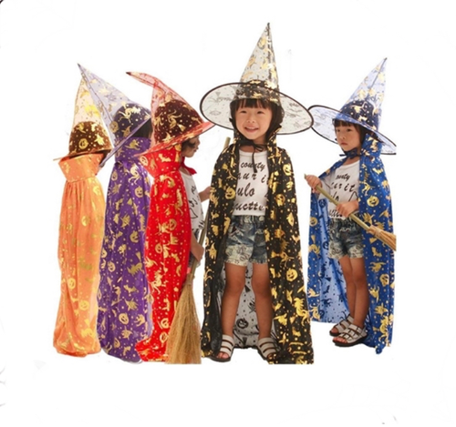 SET CAPA Y SOMBRERO BRUJA NIÑA | fiestaycarnaval.com
