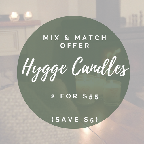 Hygge Candle Mix & Match Offer 2 for $55 | The Skandi Co.