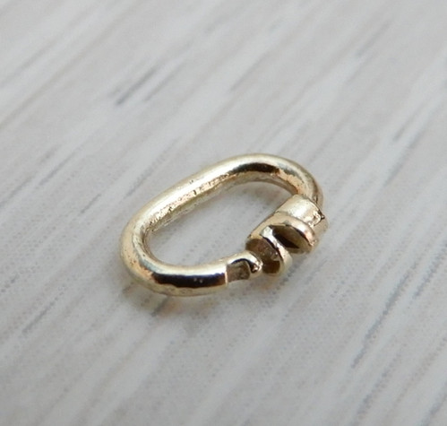 Link Lock Jump Ring – 9ct Gold or Sterling Silver, 6x4mm Secure ...