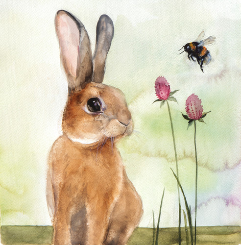 Rabbit and Bee | Emma Wren