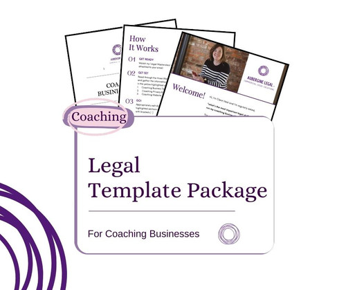Coaching Legal Template Package | Aubergine Legal Limi