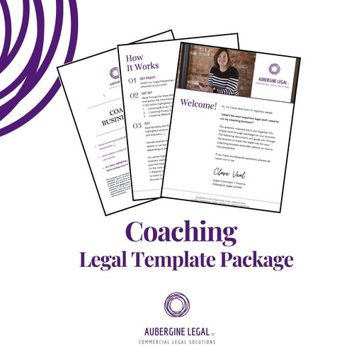 Coaching Legal Template Package | Aubergine Legal Limi
