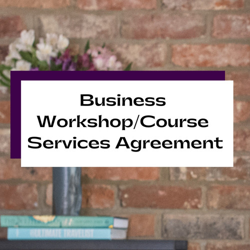 Business Workshop/Course Services Agreement | Aubergine Legal Limi