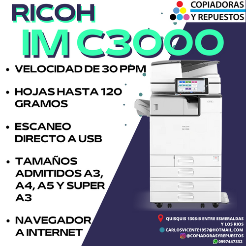 RICOH IM C3000 | Copiadorasyrepuestos