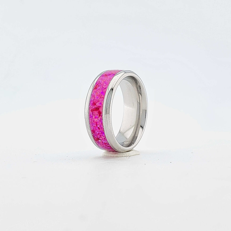 Cremation Rings | Cremation Jewelry Made From Ashes & Opal 2/4