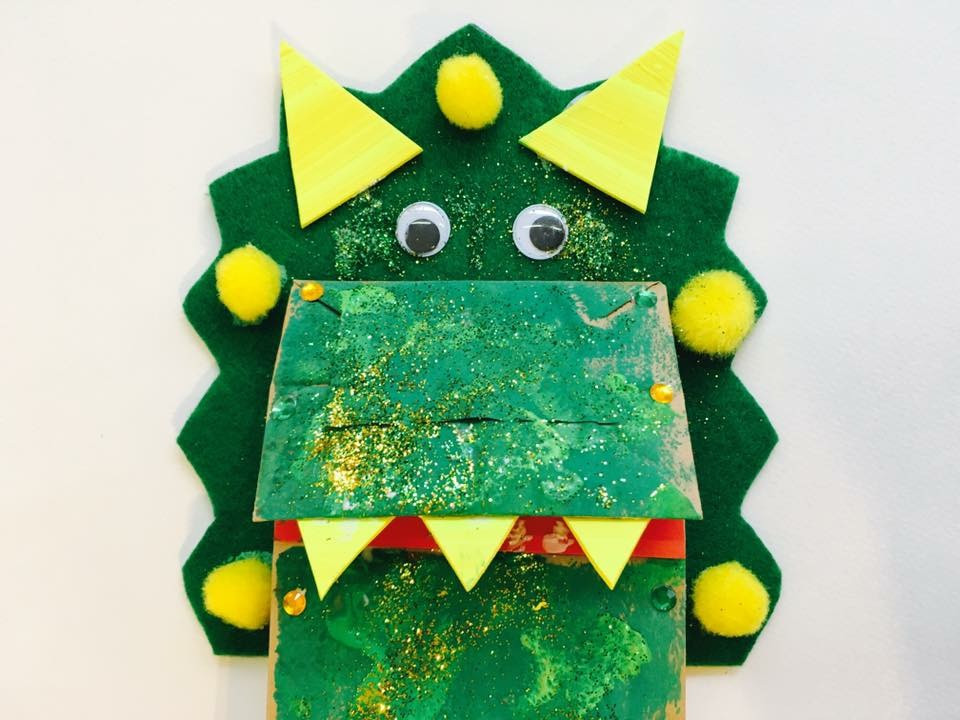 Cute And Easy Paper Bag Dinosaur Puppet Craft For Kids, 51% OFF