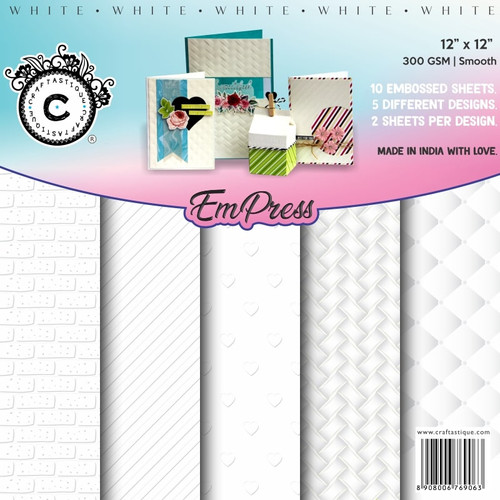 EmPress Embossed Paper (White) | Craftastique