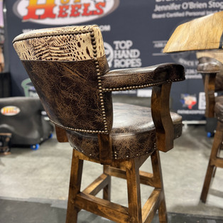Custom Rustic Bar Stools | Bison Creek Interiors