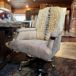Custom Rustic Office Chairs | Bison Creek