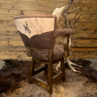 Custom Rustic Bar Stools | Bison Creek Interiors