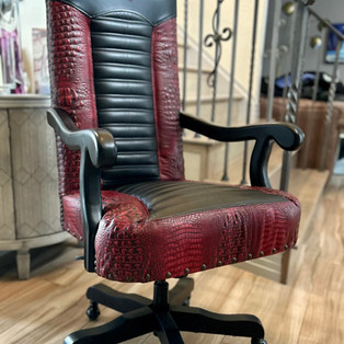 Custom Rustic Office Chairs | Bison Creek