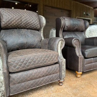 Custom Western Rustic Leather Recliners | Bison Creek