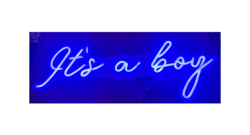 It's a Boy LED Sign Rental | Party Rental Eqpt LL