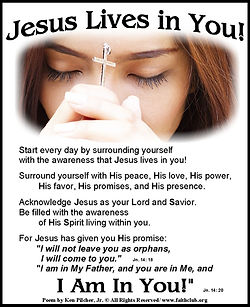 Jesus Lives in You! | Faithclub.org