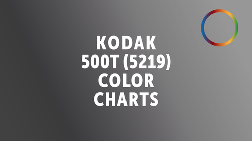 Kodak® 500T (5219) Color Charts | Demystify Colorgrading
