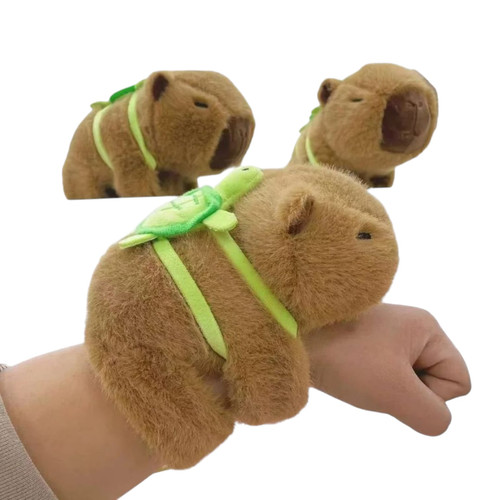 Pulsera capybara de peluche con movimiento de cola-7278 | AlejandaCarteras