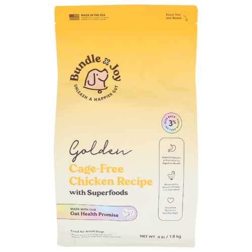 Bundle x Joy Dog Food - Golden Cage-Free Chicken Recipe - 4 lb | NSSS